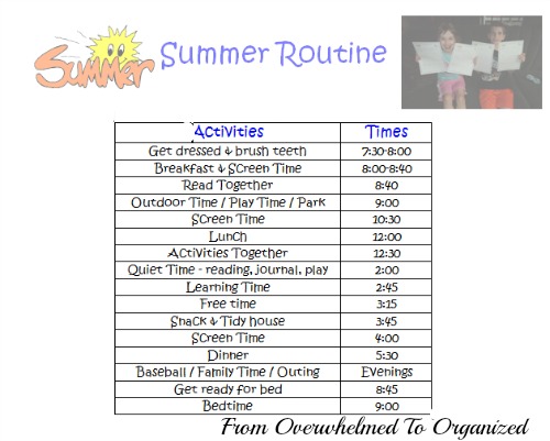 How To Organize Your Summer | From Overwhelmed to Organized: How To ...