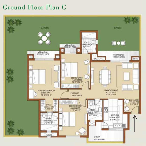 ATS Life Style Dera Bassi-9888587880,4+1BHK,2950 sqft,Flats For Sale