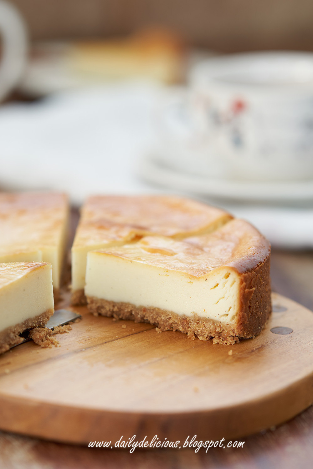 dailydelicious: Simple Baked Cheesecake