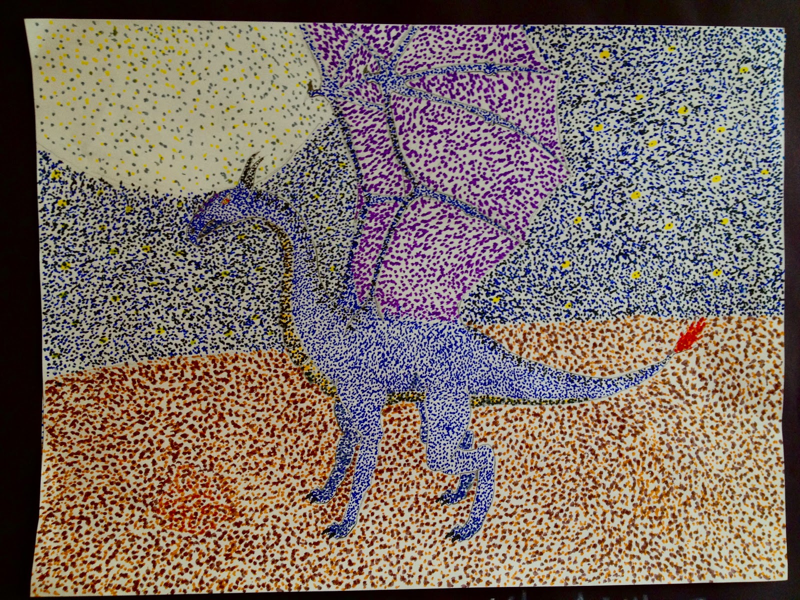 ART with Mrs. Garrett!: 6th Grade Pointillism Animals