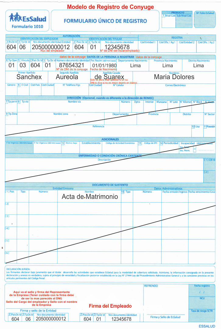 Formato de Registro de Conyuge Formulario 1010 - TRAMITES Y REQUISITOS ...