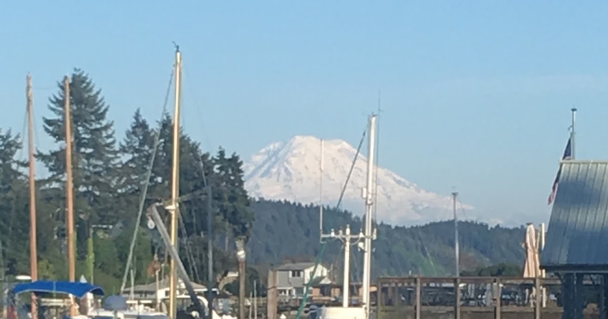 Mount Rainier from Gig Harbor and Dyes Inlet