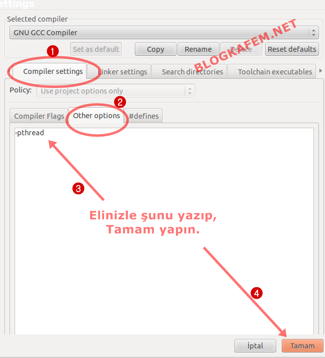 Codeblocks Undefined Reference Hatası Ve Çözümü Ubuntu Thread