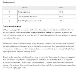 CHS IB Film 2019: Exemplar Comparative Study II