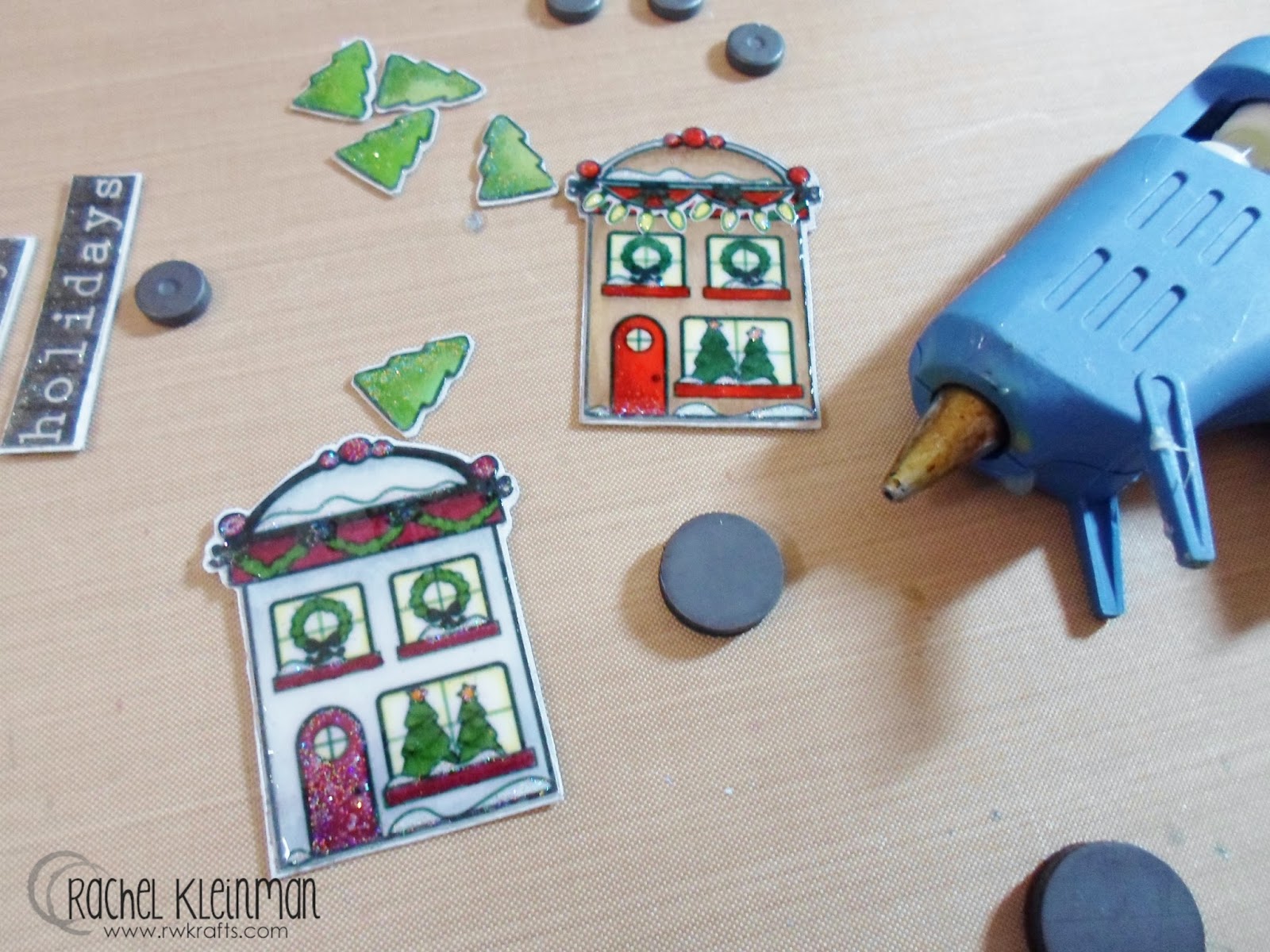 RWKrafts: Make Magnets with your Stamps - Day 9