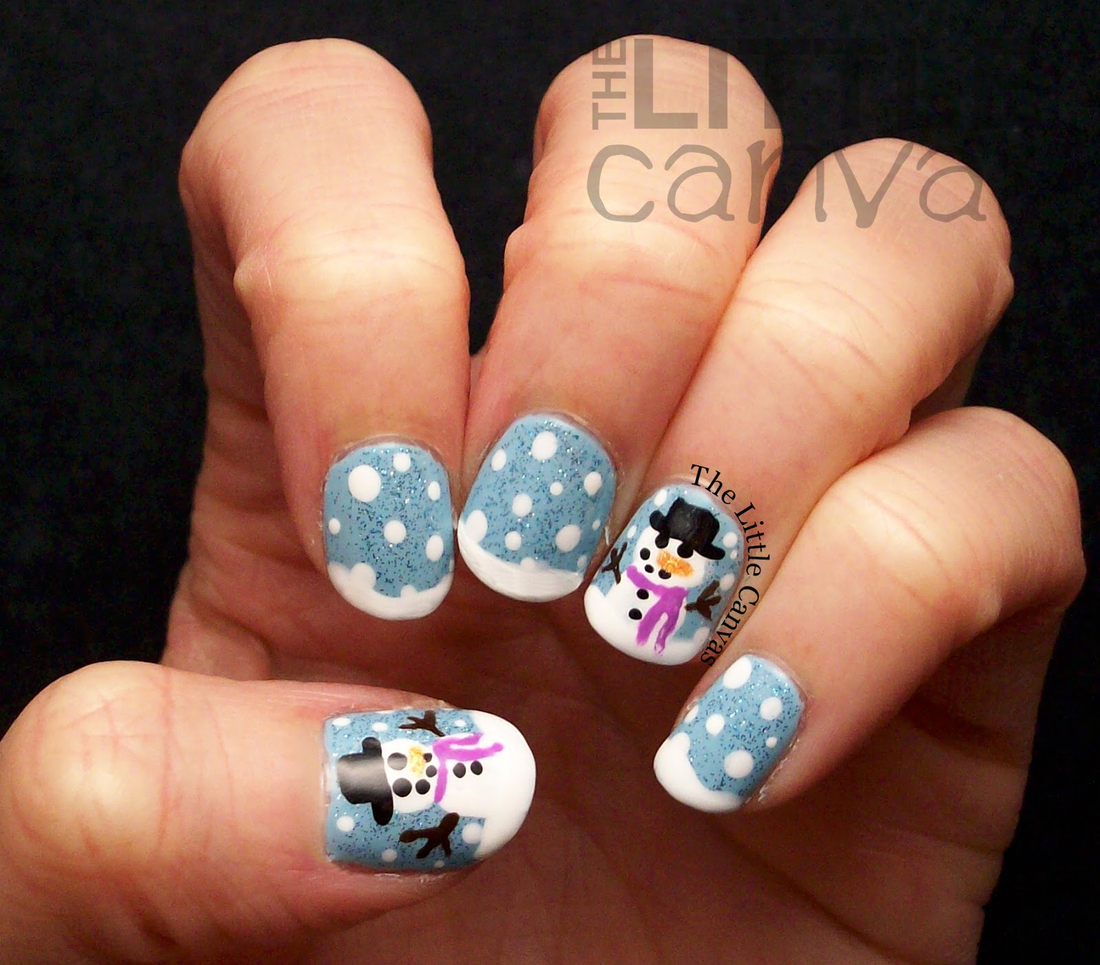 Snowman Nails! - The Little Canvas