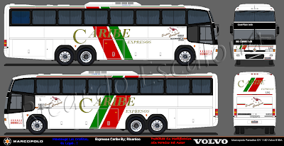 Diseños de Buses Venezolanos !: Expresos Caribe