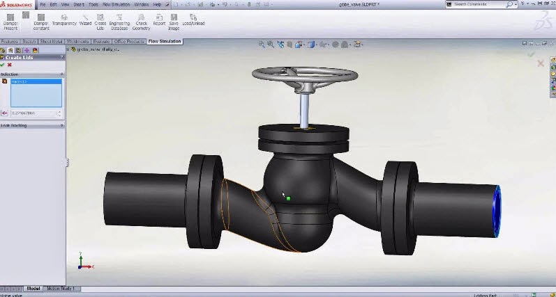 Analyzing the Flow in Valves Products With SolidWorks Flow Simulation ...