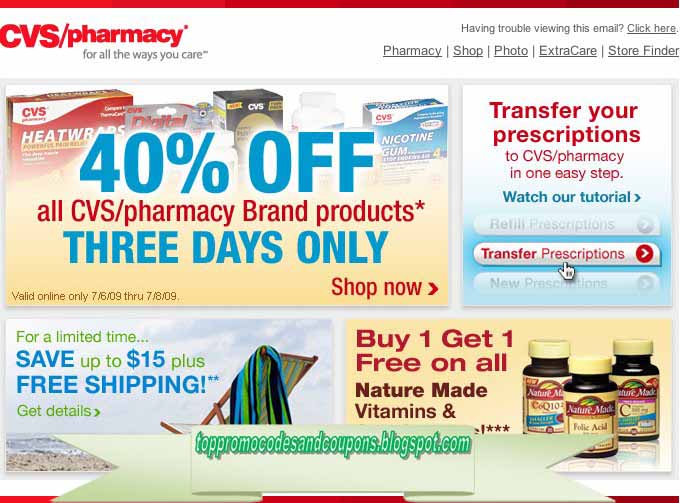 Free Promo Codes and Coupons 2023: Cvs Pharmacy Coupons