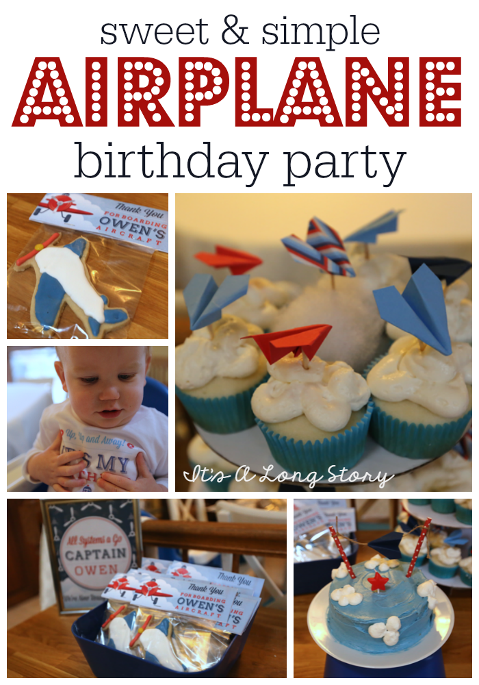 It's a Long Story: Airplane Birthday Party: Owen's Flying 1st!