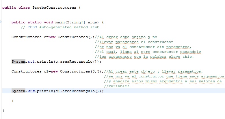 Programacion Orientada a Objetos: Constructores