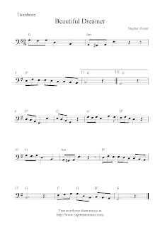Easy Sheet Music For Beginners: Free trombone sheet music, Beautiful ...
