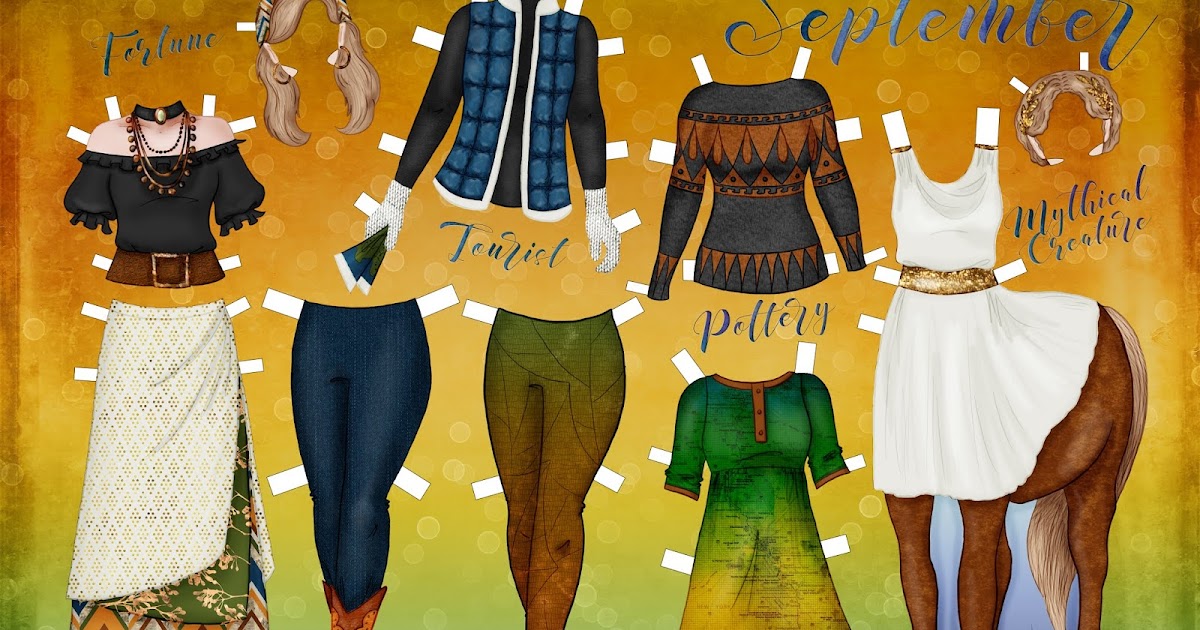 Paper Doll School: September Paper Doll - Set 3