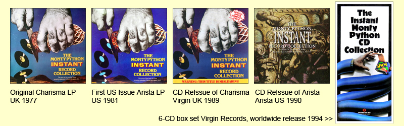 Another Monty Python Blog: Will the real Monty Python Instant Record Collection please stand up..?