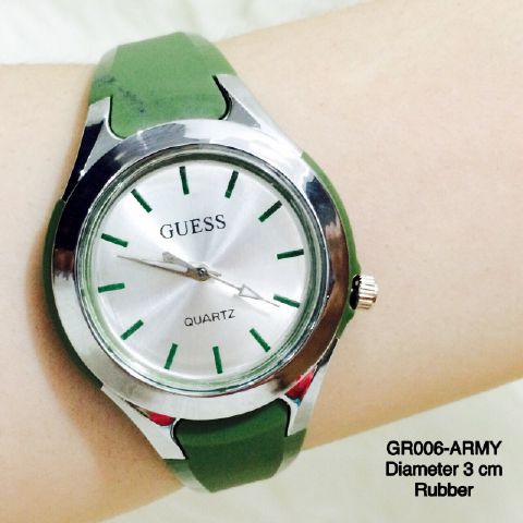 JAM TANGAN CEWEK GUESS MONOL RUBBER | TOKO BARANG YUNIK | AIRSOFT GUN ...