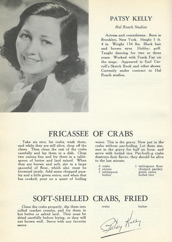 Bill's Blog: Patsy Kelly - Two Crab Recipes