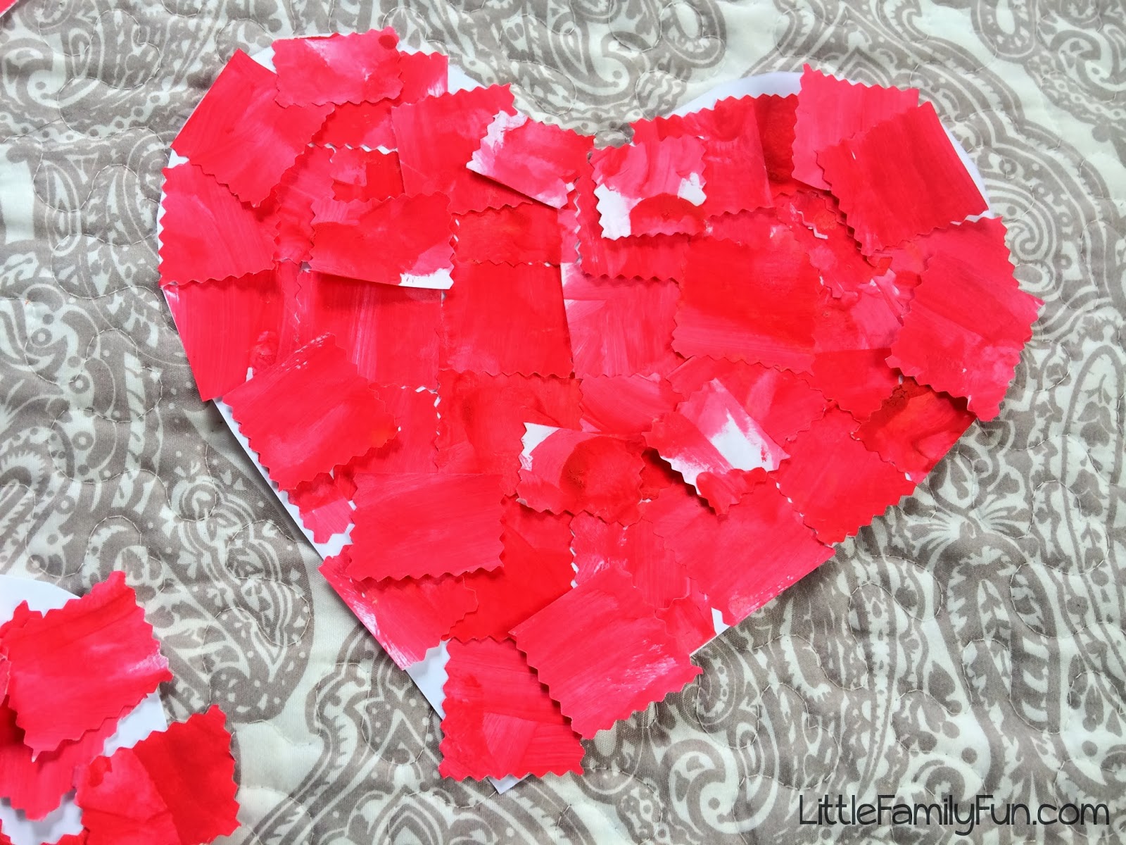 Little Family Fun: Heart Collage Valentine's Day Craft