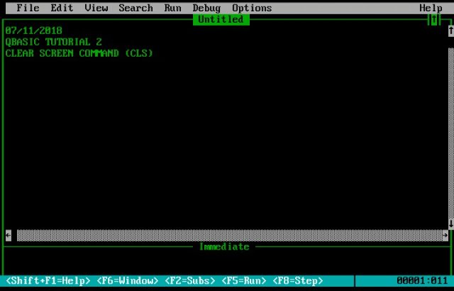 QBASIC TUTORIAL 2 - CLS ~ ELITCODE - Learning Starts Here