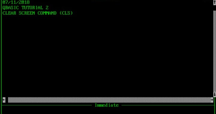 QBASIC TUTORIAL 2 - CLS ~ ELITCODE - Learning Starts Here