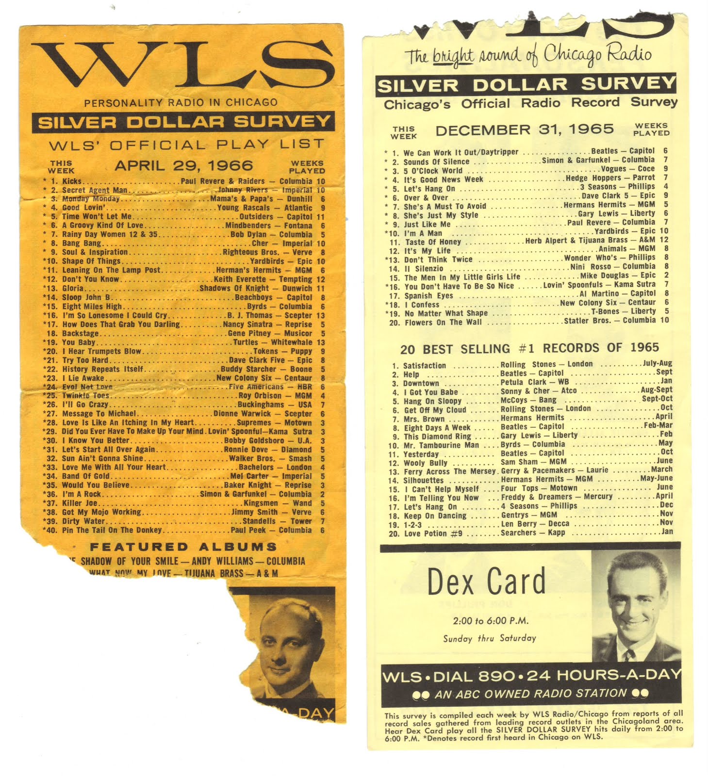 Classic Top 40 Radio: WLS Chicago 12-31-65 4-29-66