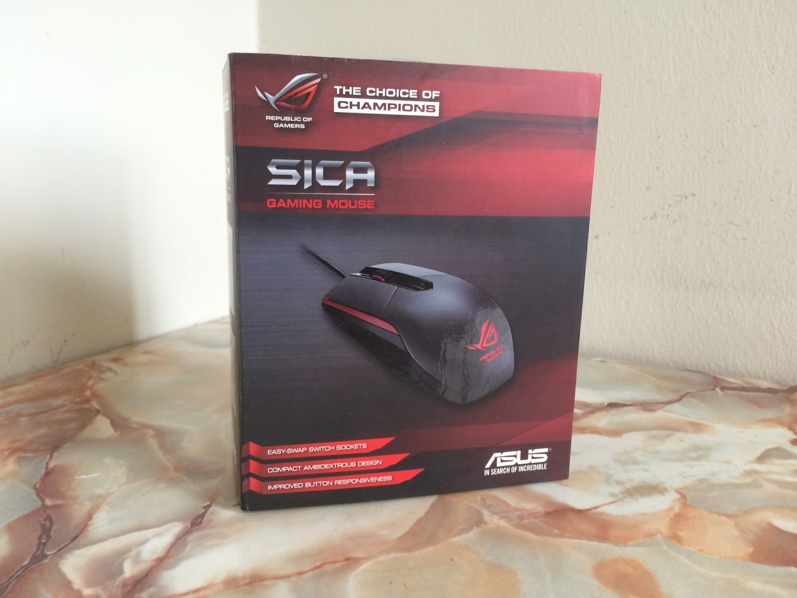ASUS Republic of Gamers Sica Gaming Mouse Review