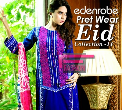 Eden Robe Pret Wear Eid Collection 2014 | Eden Robe Women Pret Wear ...