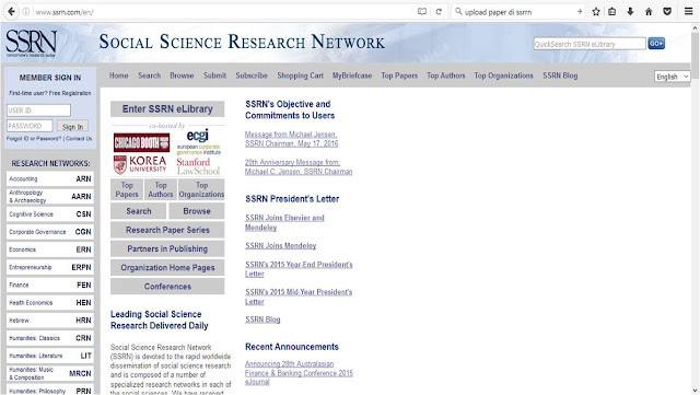 Submited Naskah di SSRN