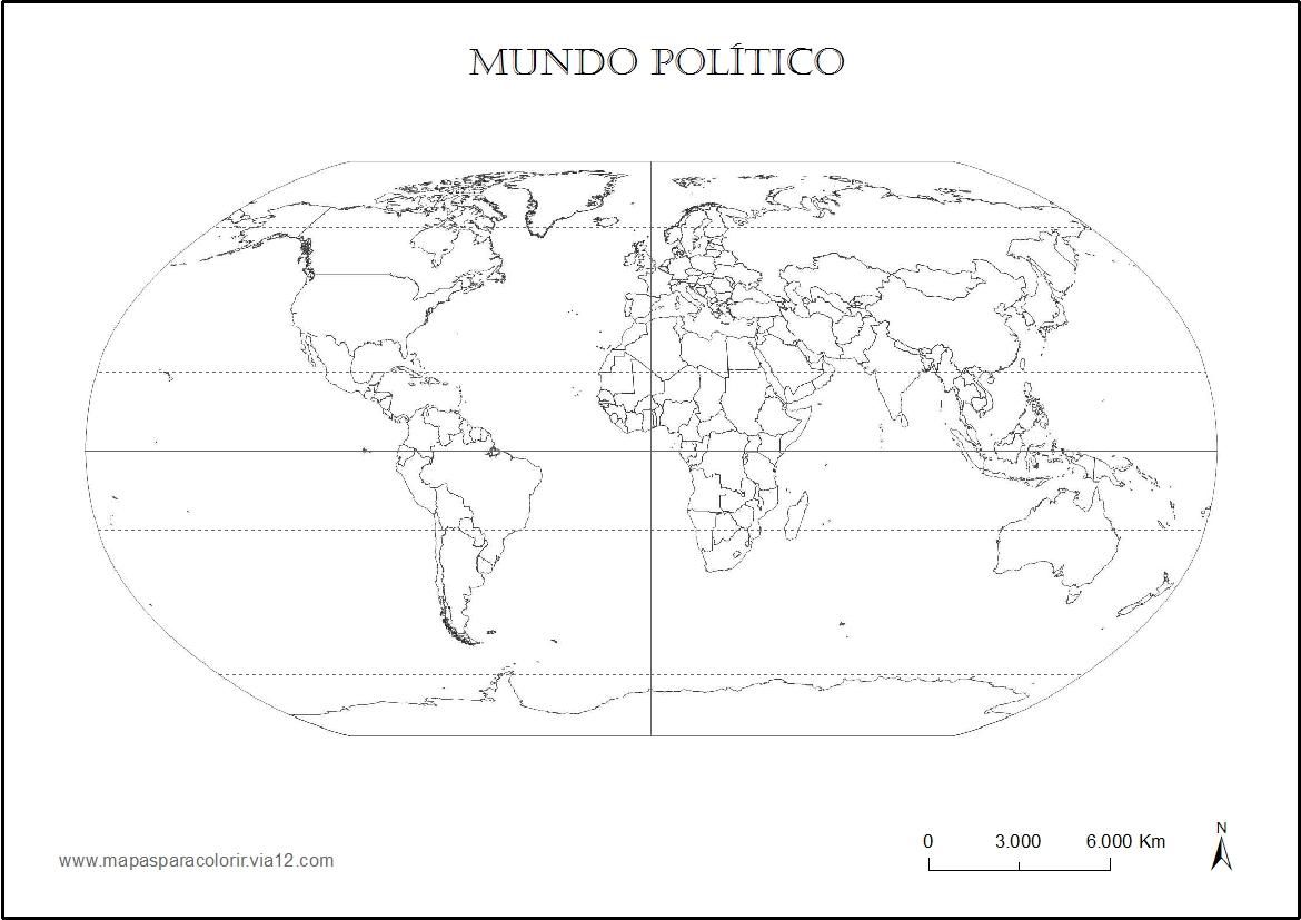 Geografia é divertido!: MAPAS MUDO ÁSIA e MUNDO