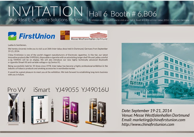 First Union Electronic Cigarette | China E-Cigarette Manufacturer