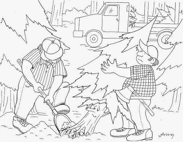 Dibujos para colorear. Maestra de Infantil y Primaria.: El abeto ...