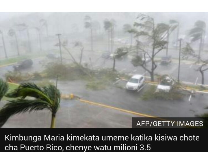 Kimbunga Maria kimekata umeme katika kisiwa chote cha Puerto Rico - The ...