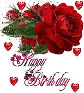 Čestitke za rođendan: Crvena ruža za sretan rodjendan
