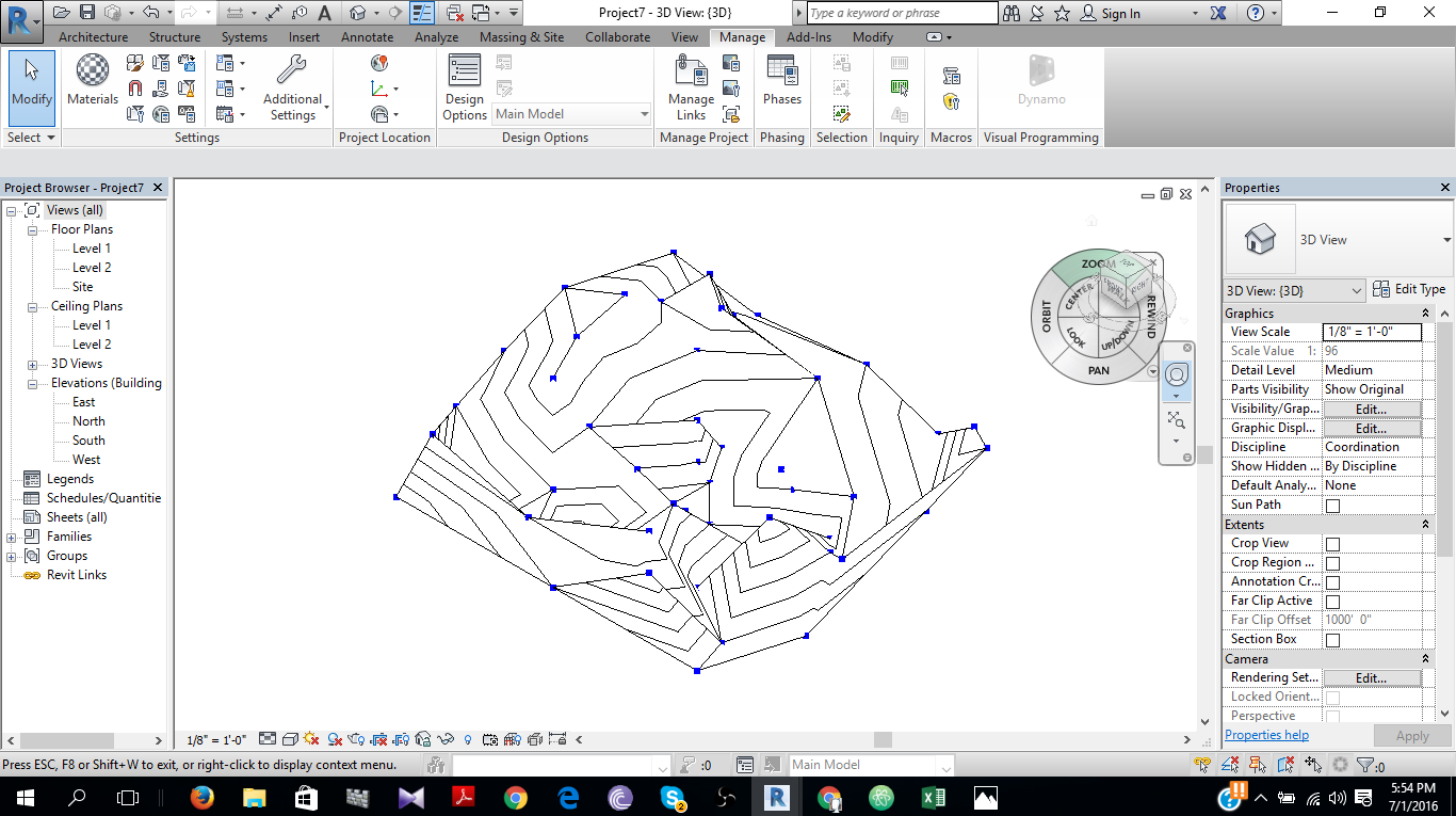 Creating Topography from Excel Data Point in Revit 2017 using Dynamo ~ Cvil Engineering Platform