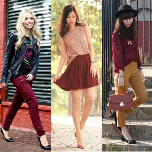Como usar a cor bordeaux/ burgundy - GlamEffect Moda e Maquilhagem