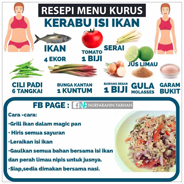 7 Resepi Menu Untuk Kurus Tanpa Perlu Berlapar