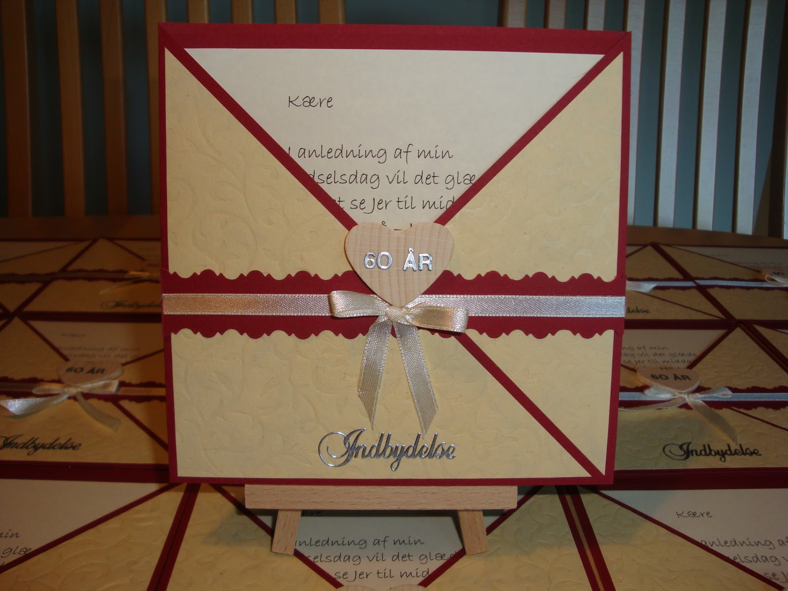 Bestilling på indbydelser.