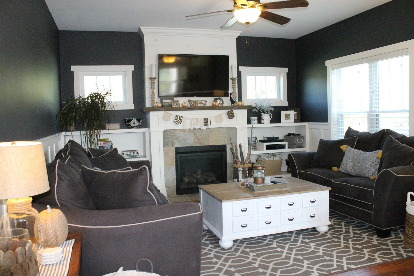 Family Room Makeover - The Unique Nest