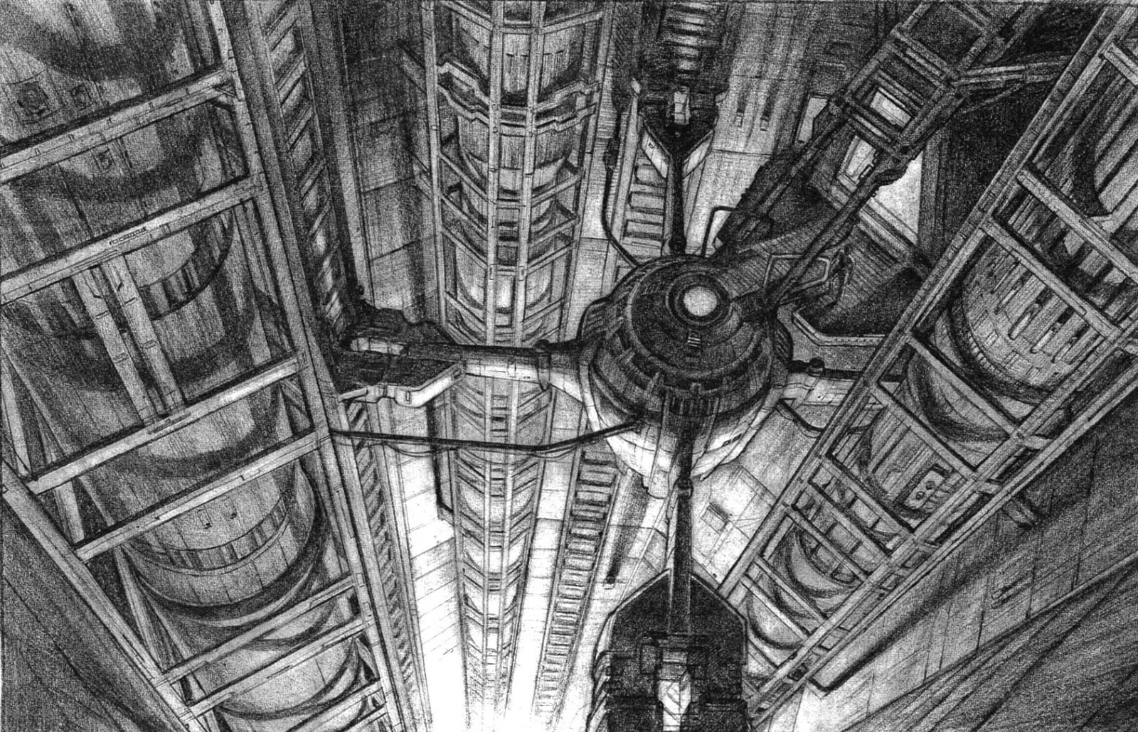 Jim Martin Concept Art: ALien Resurrection escape pod