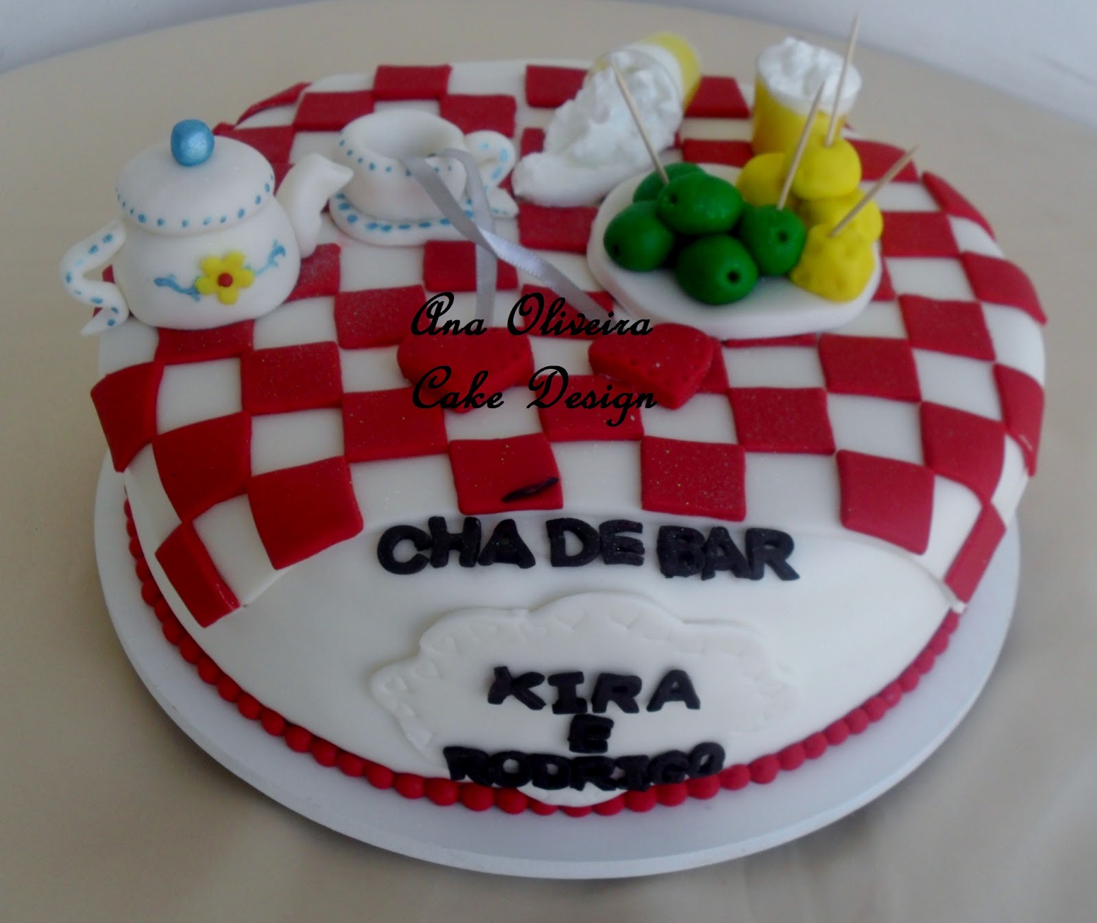 Bolos Decorados Artísticos Rio de Janeiro: Bolo Chá de Bar