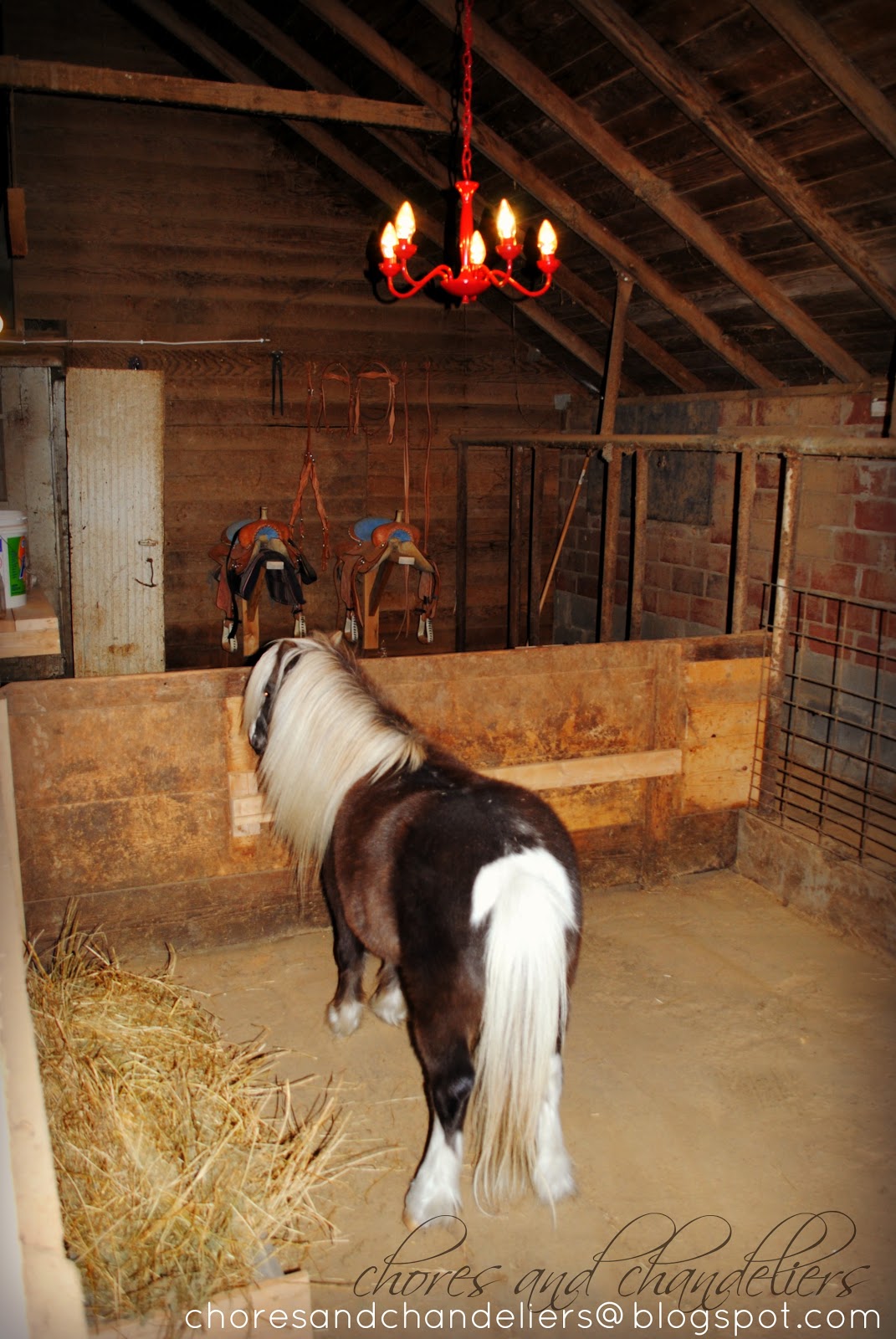 chores and chandeliers: Farm Fabulous Chandi