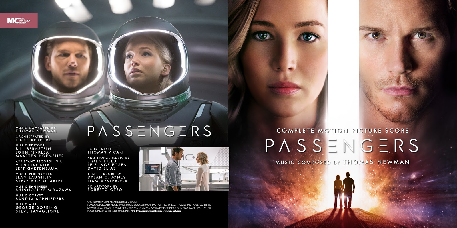 Soundtrack List Covers: Passengers Complete (Thomas Newman)
