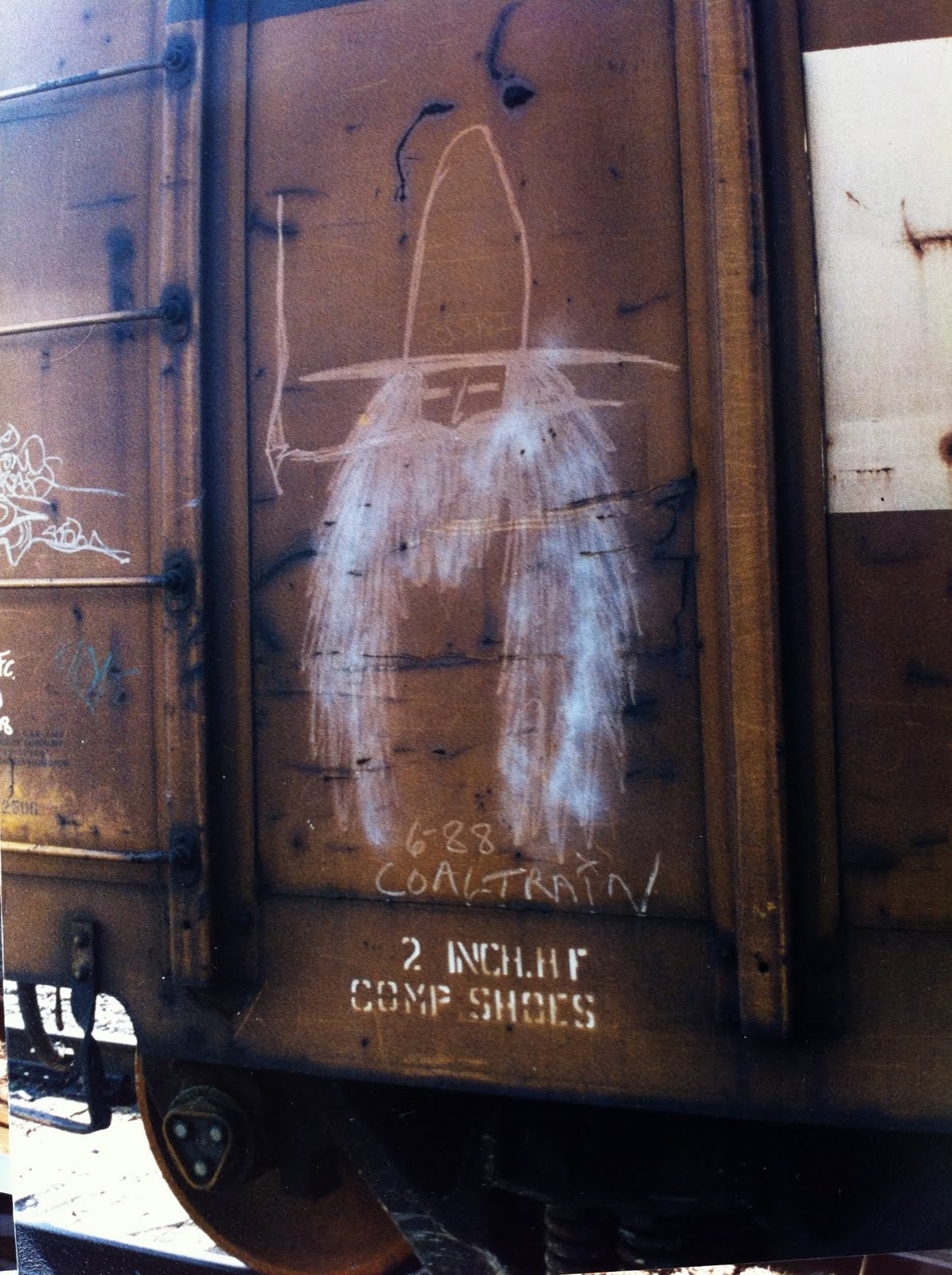 XtimemachineX: A Few Vintage Hobo Drawings From Train Boxcars Circa 1990's