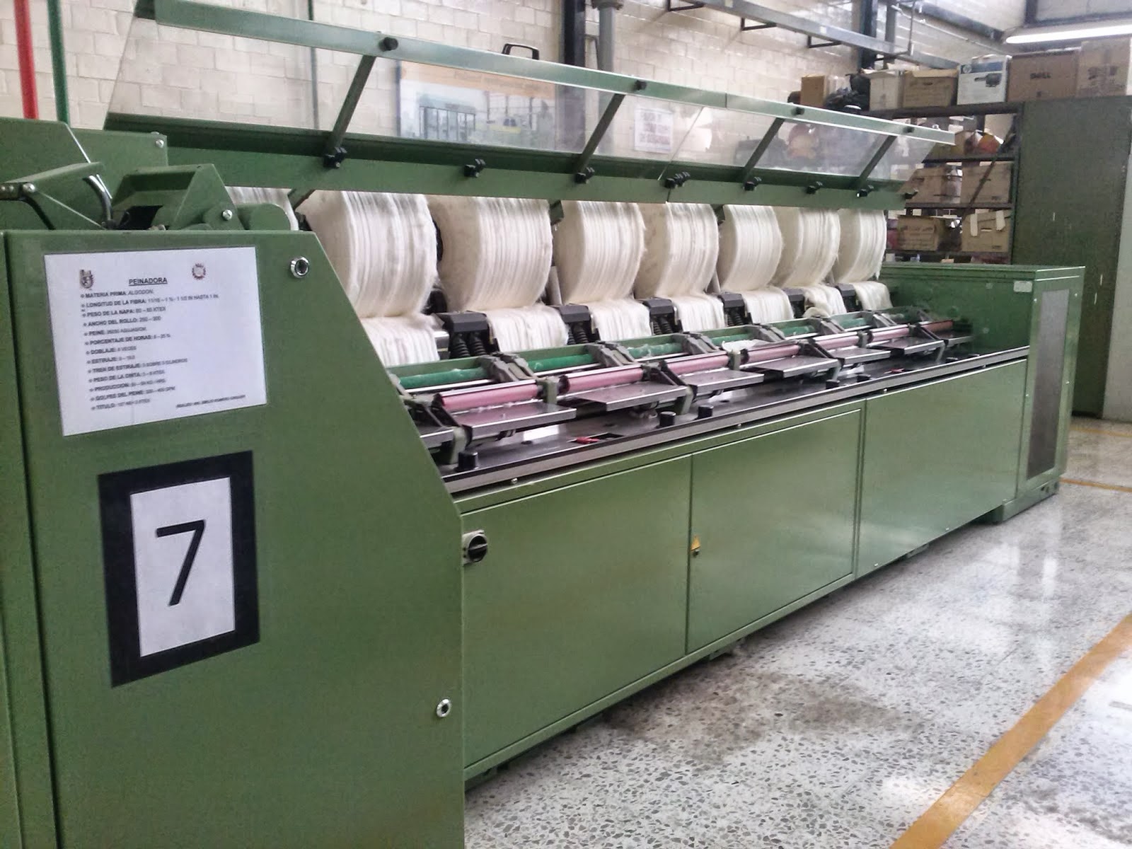 MÉTODOS DE HILADOS: Proceso de hilo peinado.