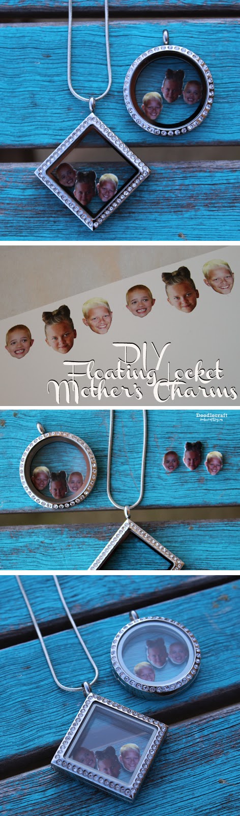 DIY Mother's Charms for Floating Locket Necklace