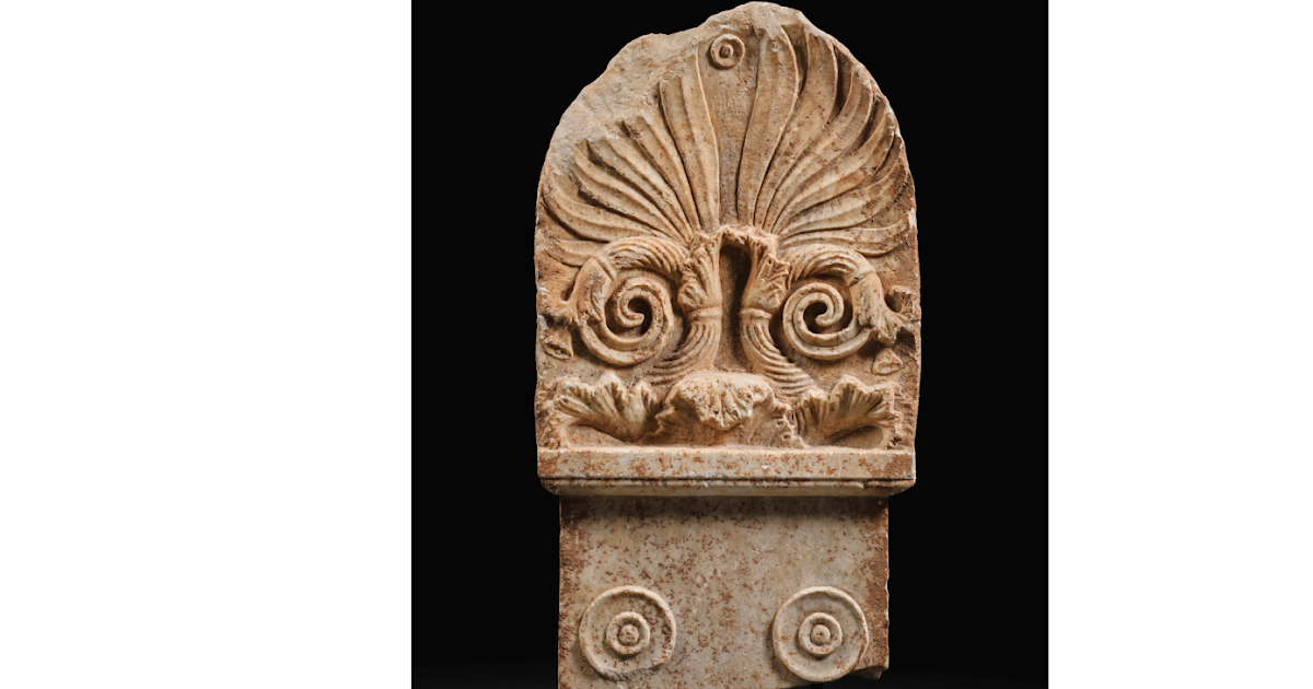 Restitution: An Attic Marble Anthemion from a Grave Stele returned to ...