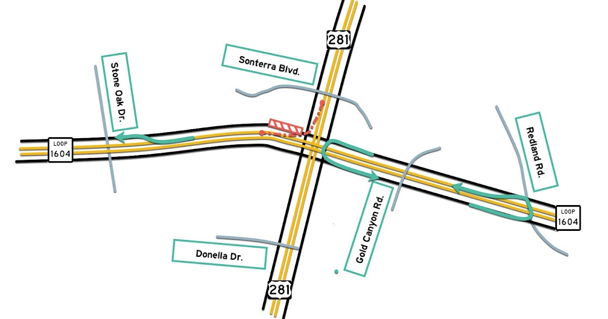 Go Ahead!: Closure this Saturday on Loop 1604 frontage road