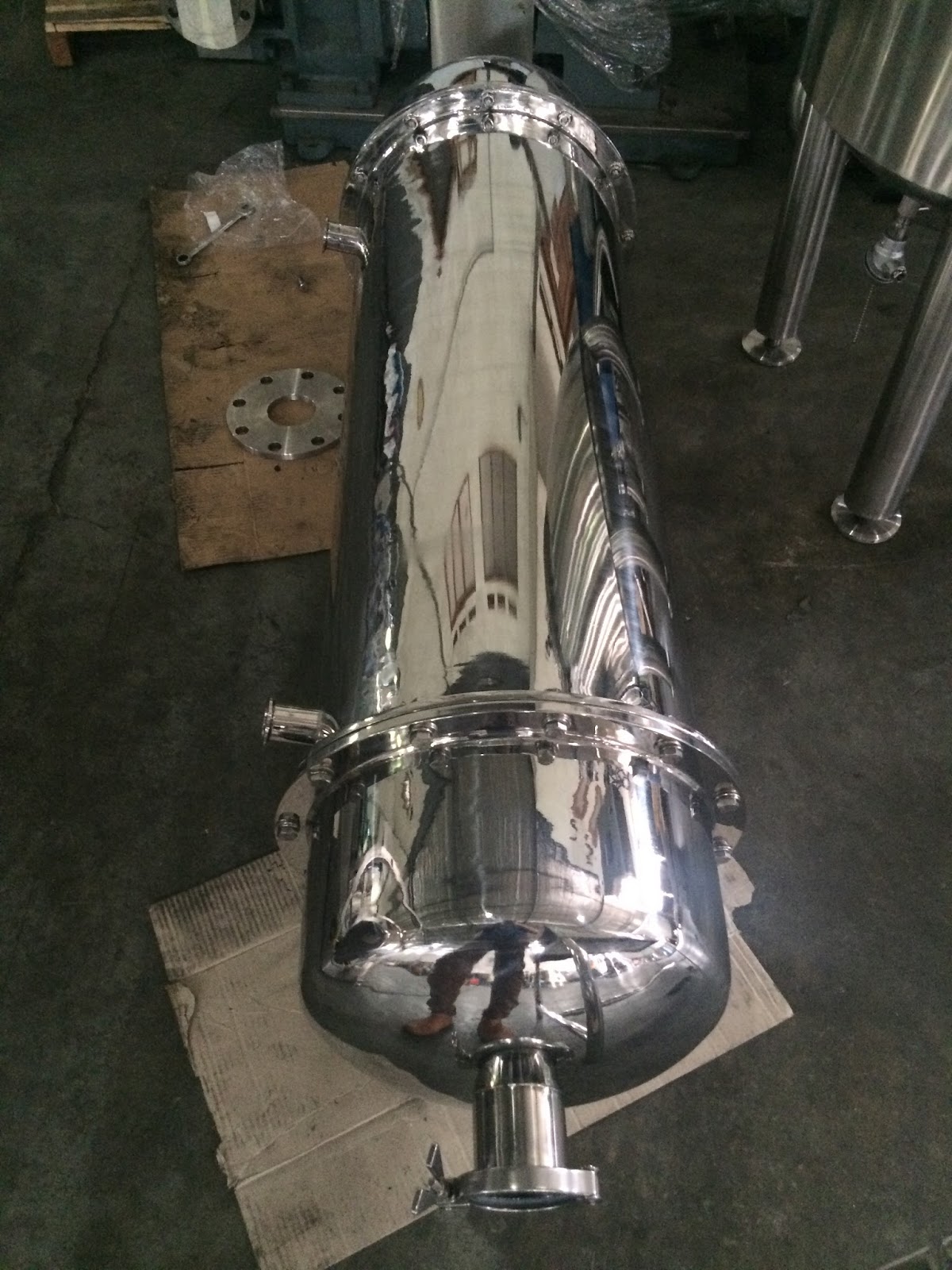 MESIN INDUSTRI FARMASI: TANKI EVAPORATOR + KONDENSOR