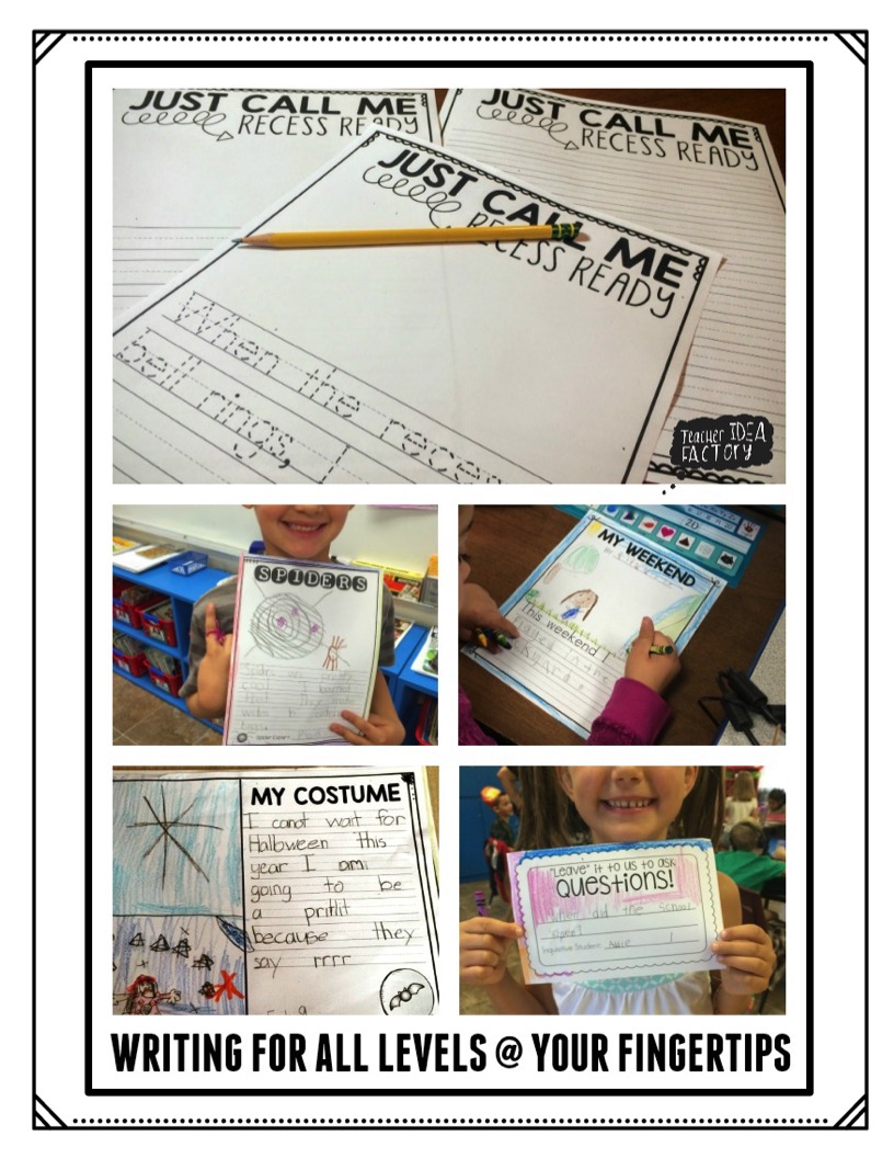 ALL THE WRITE STUFF - TIPS FOR THE PRIMARY CLASSROOM (VOL 1) - Teacher ...