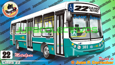 Recorrido de la linea 22 del Gran Buenos Aires