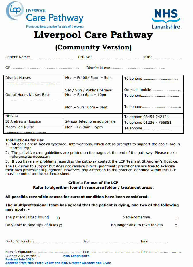 Liverpool Care Pathway: A National Scandal: Liverpool Care Pathway ...